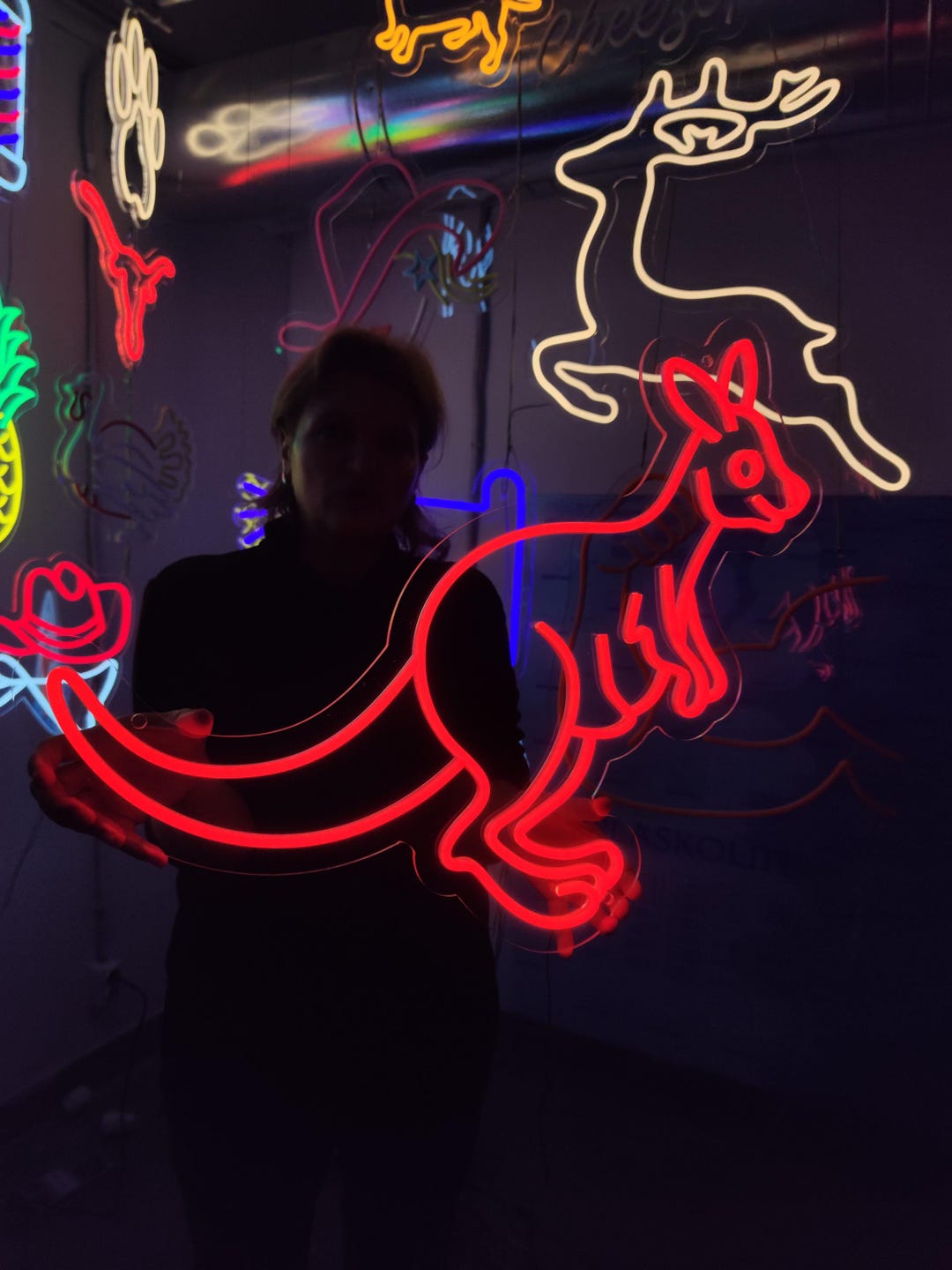 Kangaroo Neon Sign, Animal Led Sign, Australia Kangaroo Light Sign ...