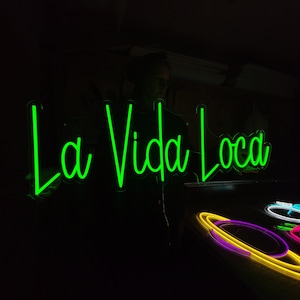 La Vida Loca Neon Sign, La Vida Loca Led Light, Custom Party ...