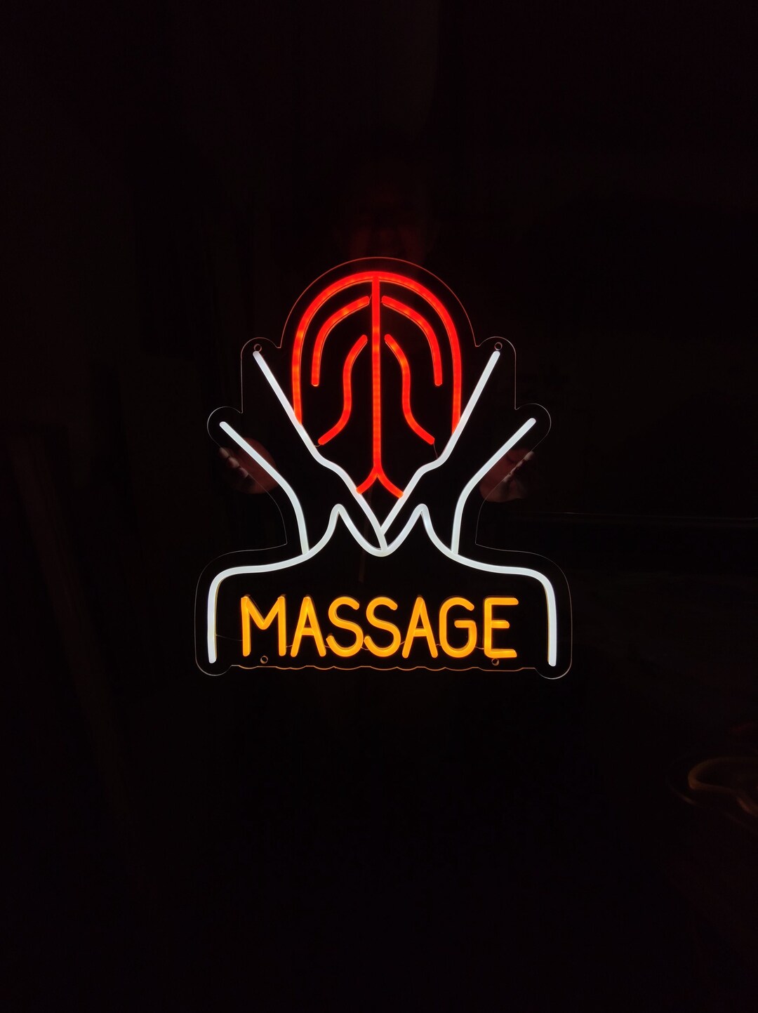 Body Massage Neon Sign, Spa Salon Led Light, Custom Wall Decor Massage ...