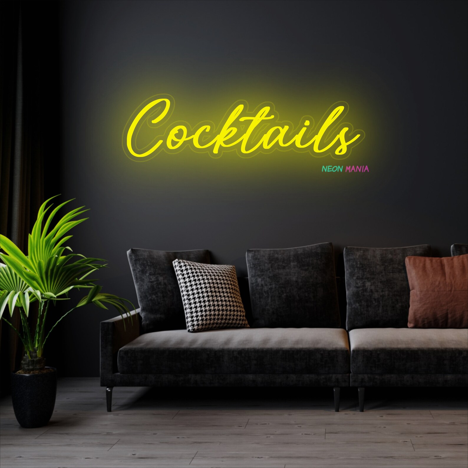 Cocktails Neon Sign, Cocktail Bar Led Neon, Bar Decor Led Lights ...