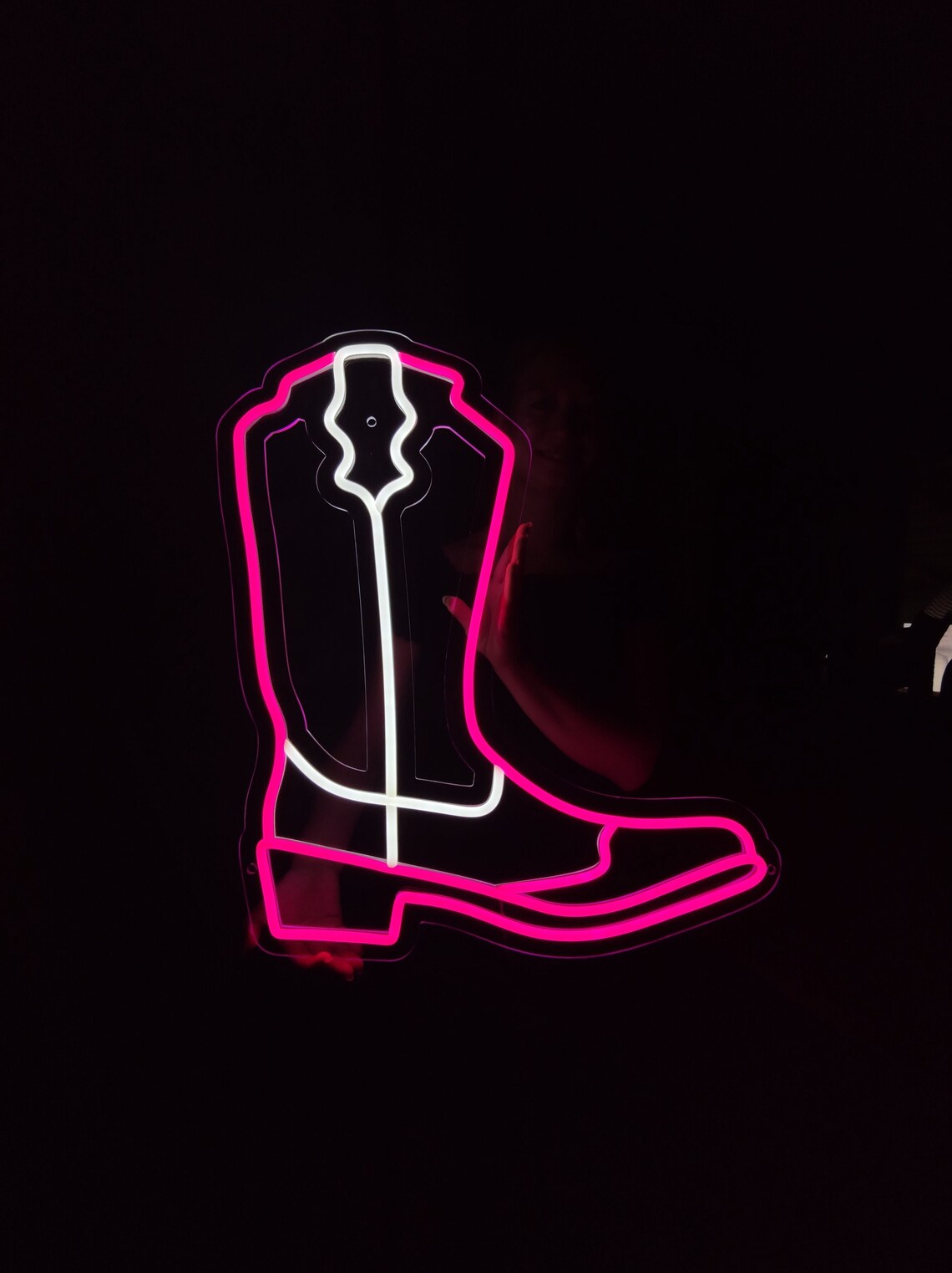 Cowboy Boot Neon Sign Cowboy Shoe Led Sign Western Neon - Etsy