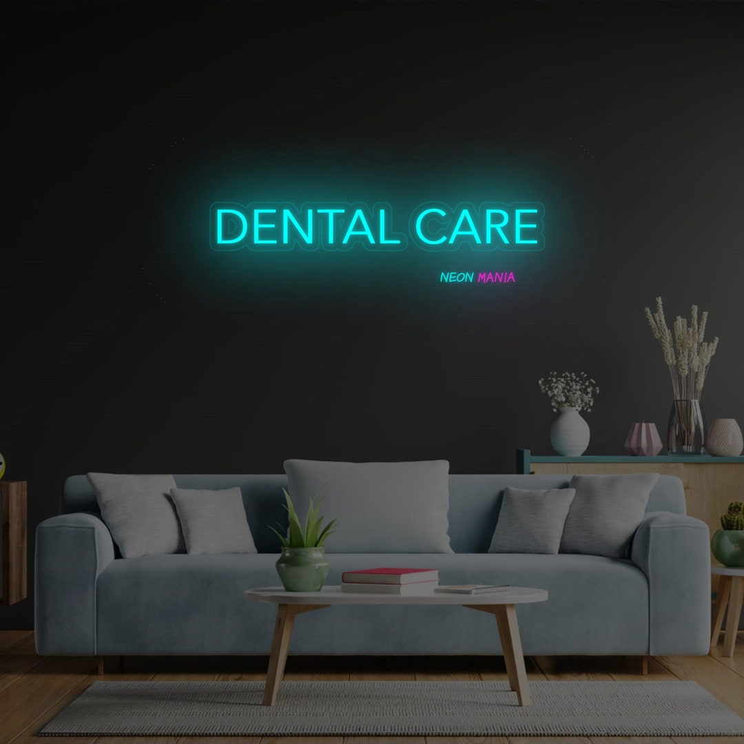 Dental Care Neon Sign, Oral Health Led Sign, Dentistry Led Neon ...