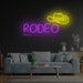 Rodeo Neon Sign Cowboy Hat Led Sign Western Decor Neon - Etsy