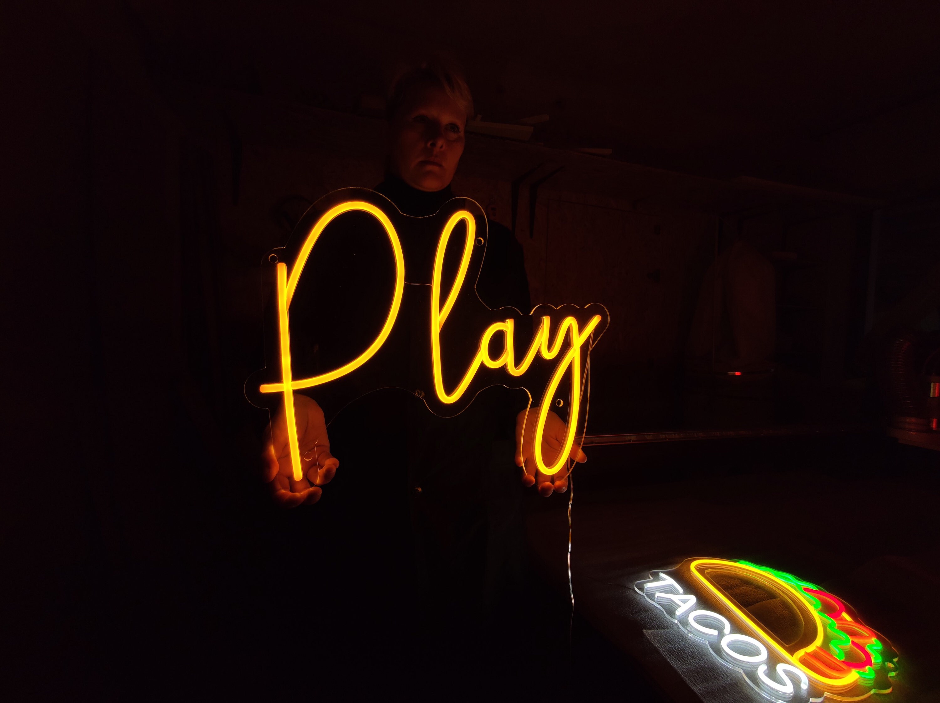 Play Neon Sign, Play Led Light, Custom Kids Room Decor Light, Man Cave ...