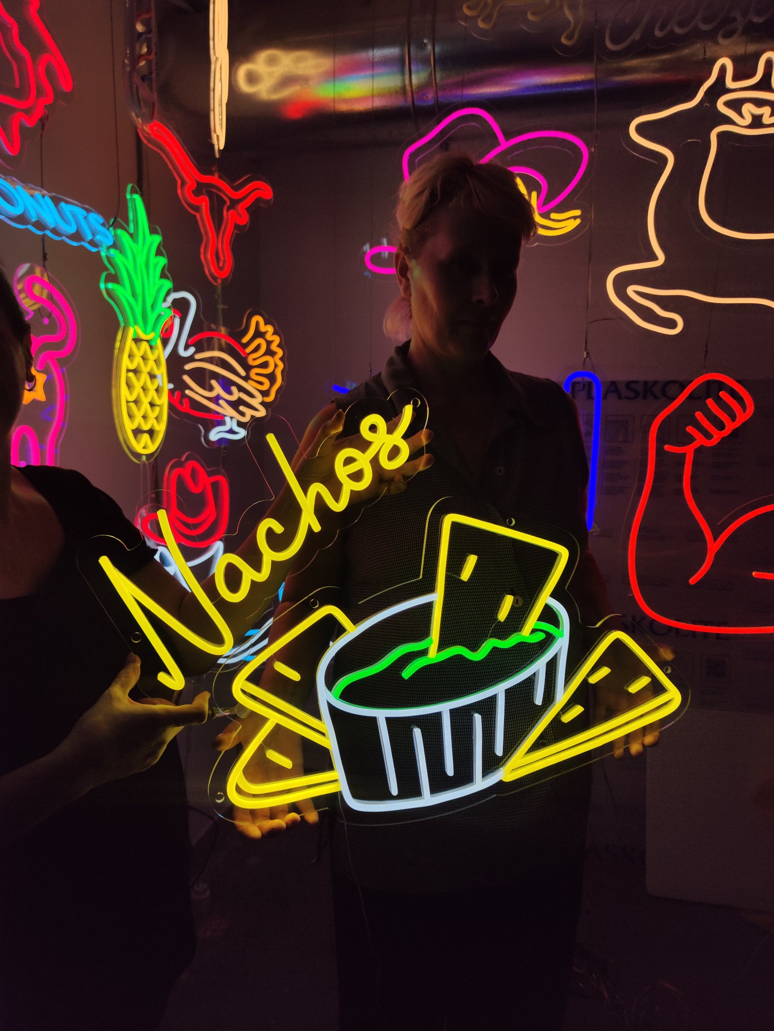 Nachos Neon Sign, Cheese Sauce Neon Light, Mexican Nachos Light Sign ...