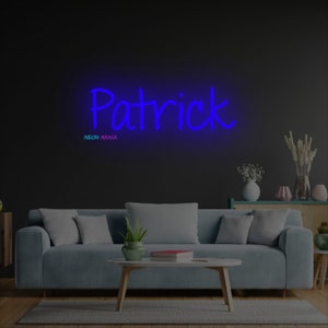 Patrick Name Neon Sign, Patrick Led Neon Sign, Custom Name Neon Sign ...