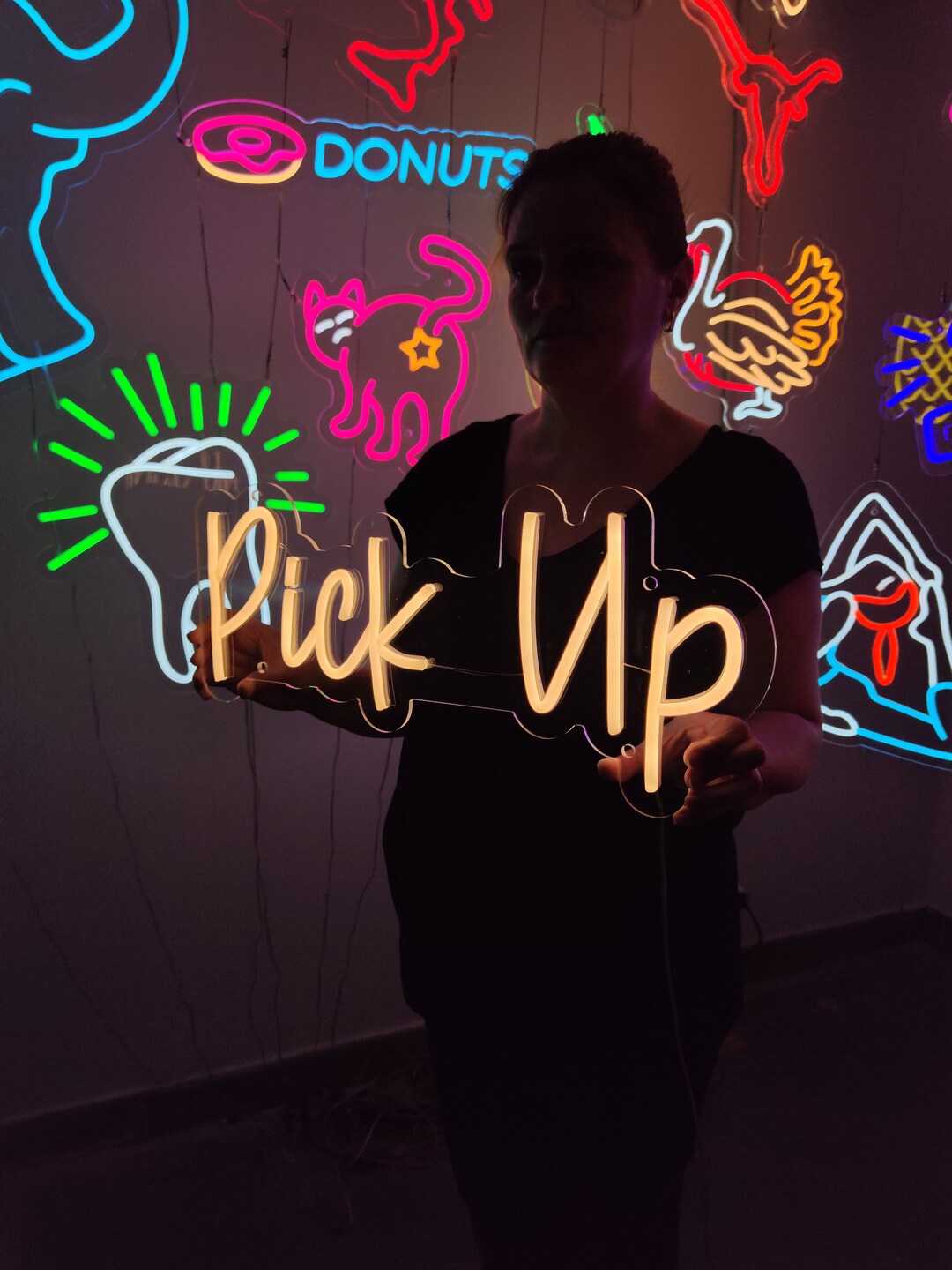 Pick up Neon Sign: Light up Your Order Zone, Custom Cafe Decor - Etsy