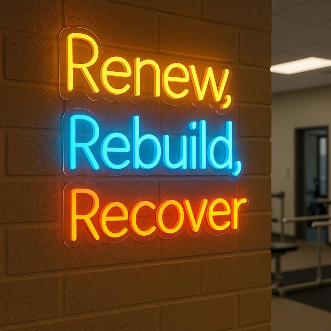 Rehabilitation Centers Neon Sign. Physiotherapy Centers Led Sign ...