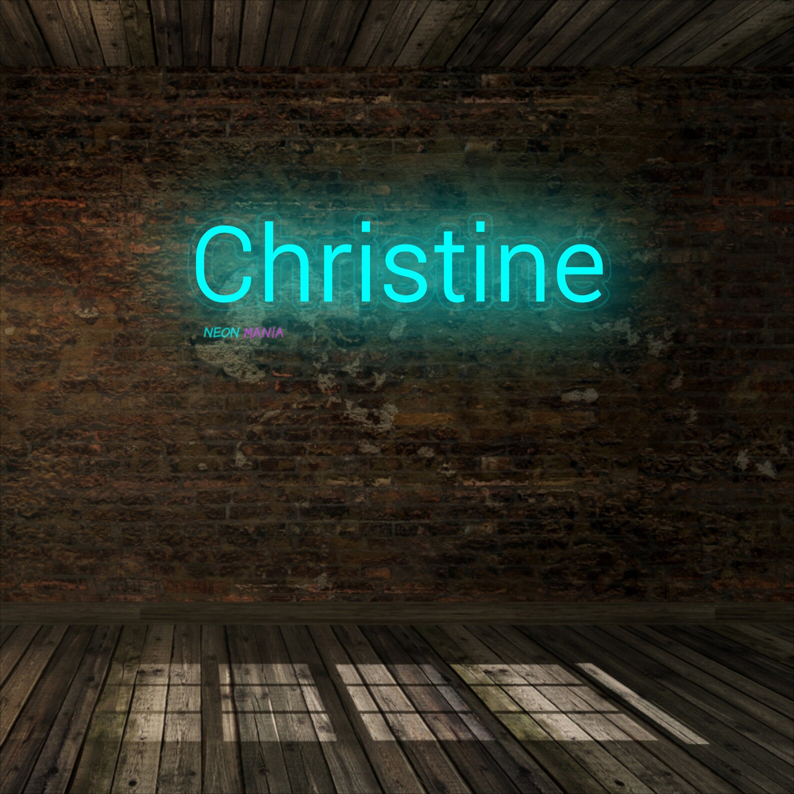 Christine Name Neon Sign Christine Led Neon Sign Custom Name - Etsy