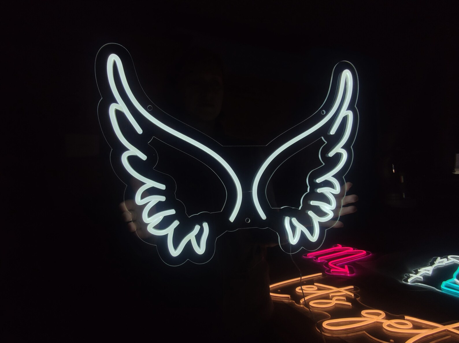Angel Wings Neon Sign Wings Led Sign Angel Led Light Custom - Etsy