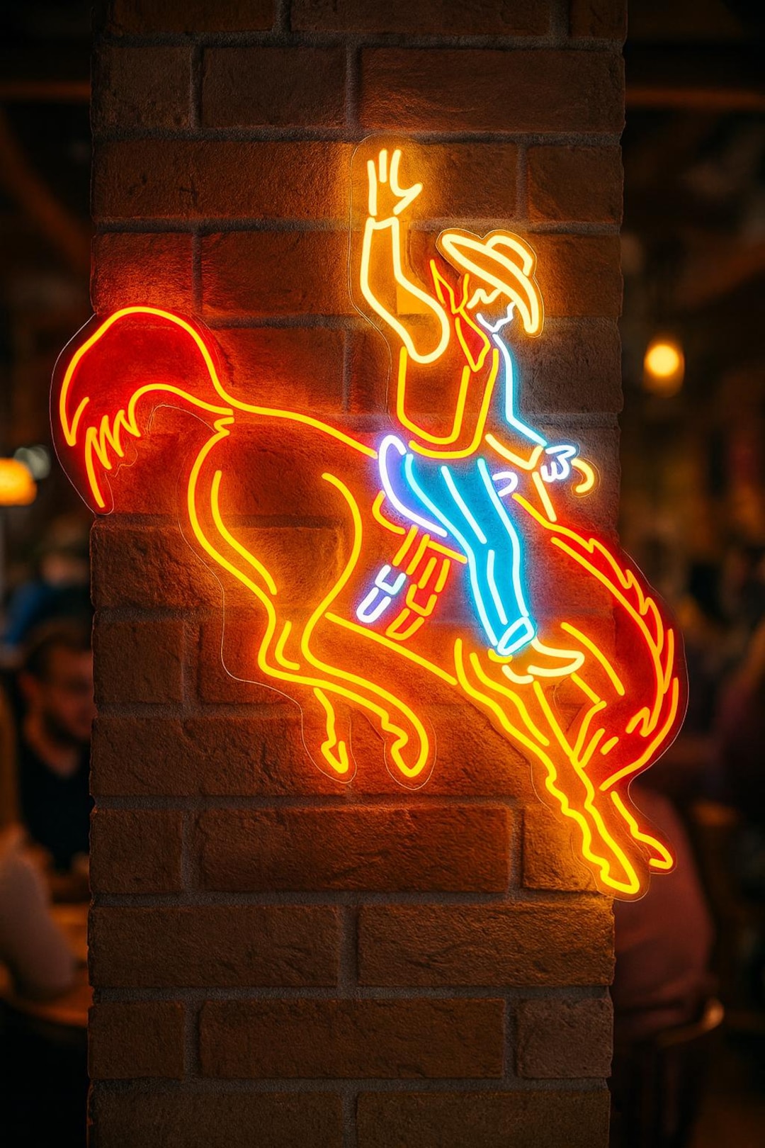 Rodeo Neon Sign. Saloon Light. Themed Establishment Led Sign. Gift Idea ...
