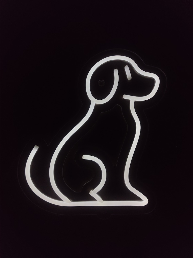 Dog Neon Sign Animal Neon Light Pet Led Light Custom Dog - Etsy