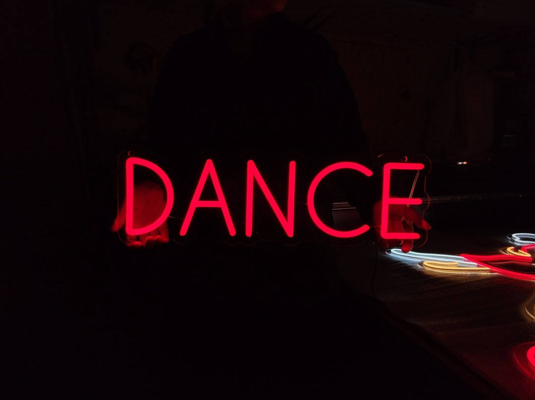 Dance Neon Sign, Dance Neon Led Sign, Dance Led Light, Dance Led Neon ...