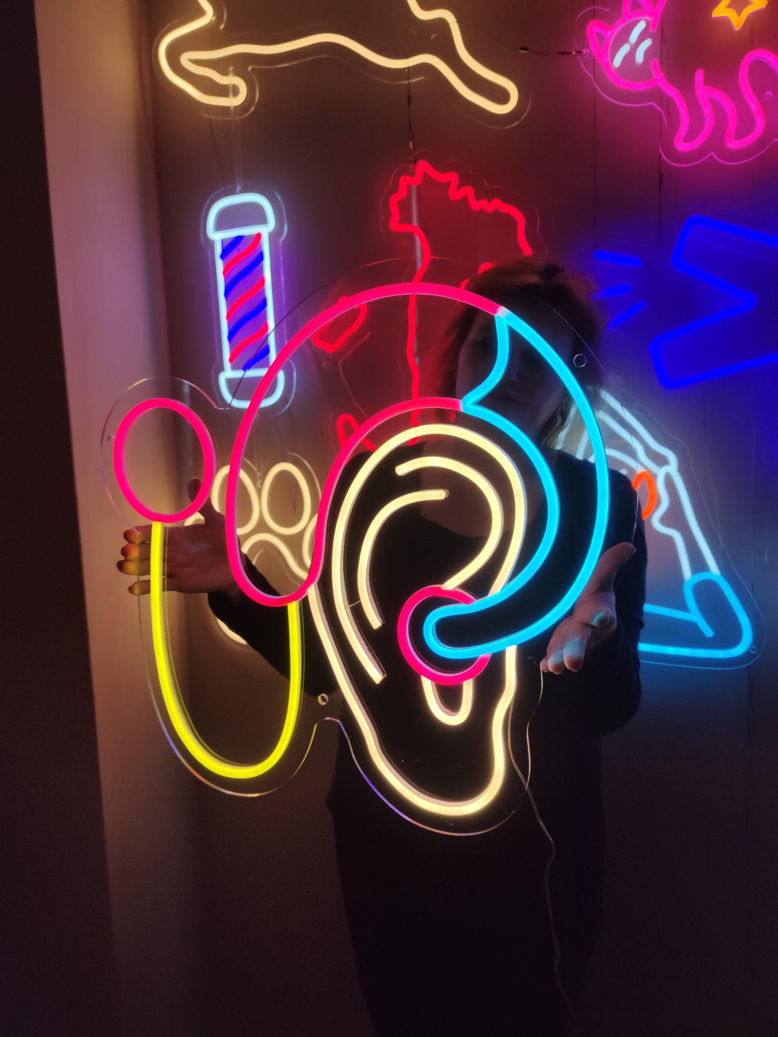 Cochlear Implant Neon Sign. Ear Led Neon Sign. Hearing Clinic Decor ...
