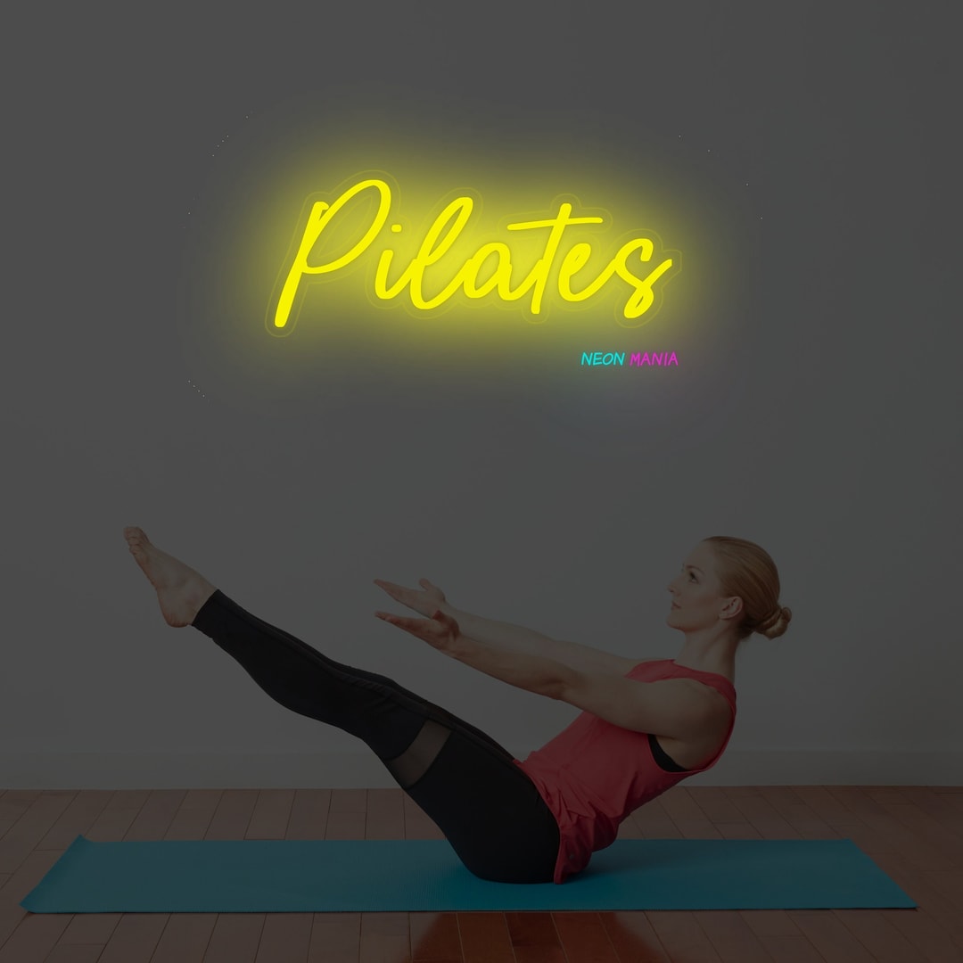 Pilates Neon Sign Pilates Led Light Sign Custom Led Neon - Etsy