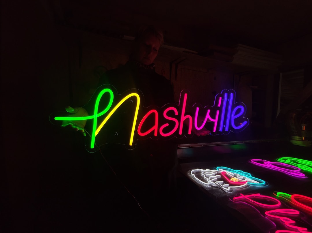 Nashville Neon Sign, Nashville Led Sign, Western Decor Neon Light ...