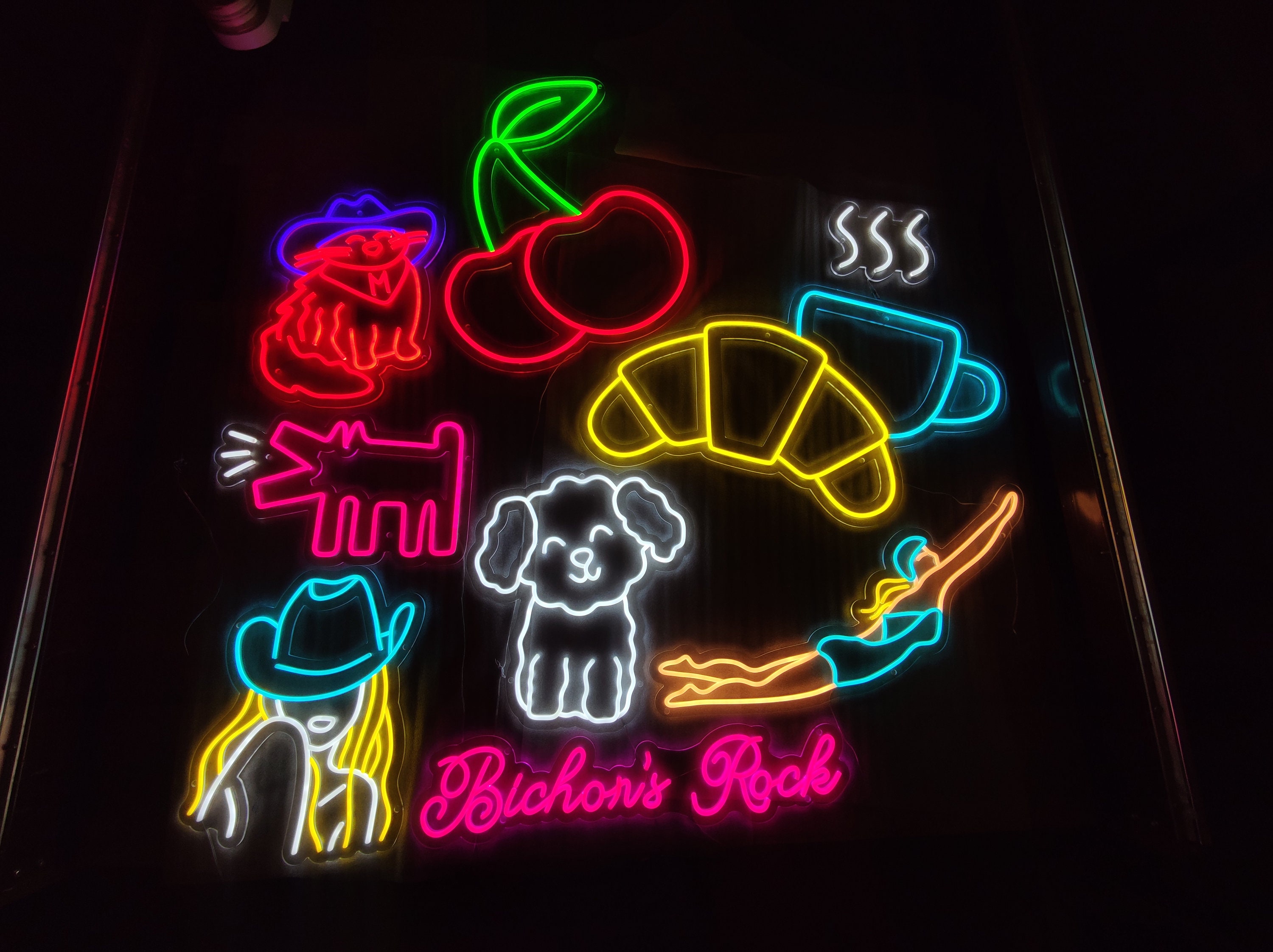 Bichon Frise Neon Sign, Dog Led Sign, Bichon Frise Light Sign, Pet Shop ...