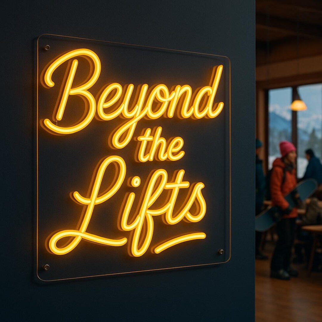 Ski Touring Neon Sign. Extreme Sport Light. Sports Equipment Stores Led ...
