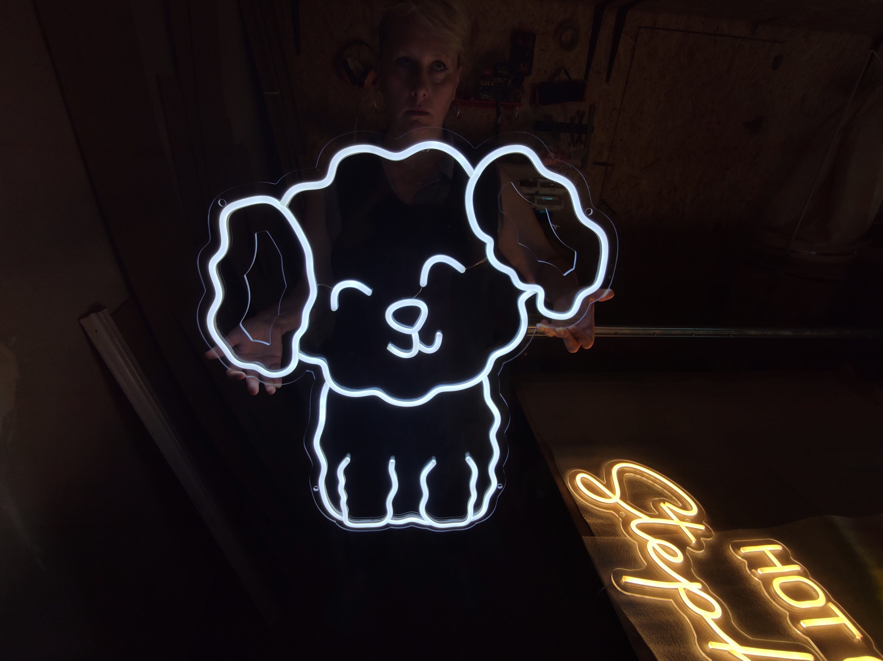 Bichon Frise Neon Sign, Dog Led Sign, Bichon Frise Light Sign, Pet Shop ...