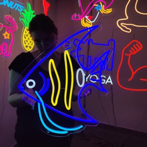 Lionfish Neon Sign: Light up Your Ocean Paradise With Fish - Etsy
