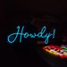 Howdy Neon Sign Hello Sign Western Led Sign North American - Etsy