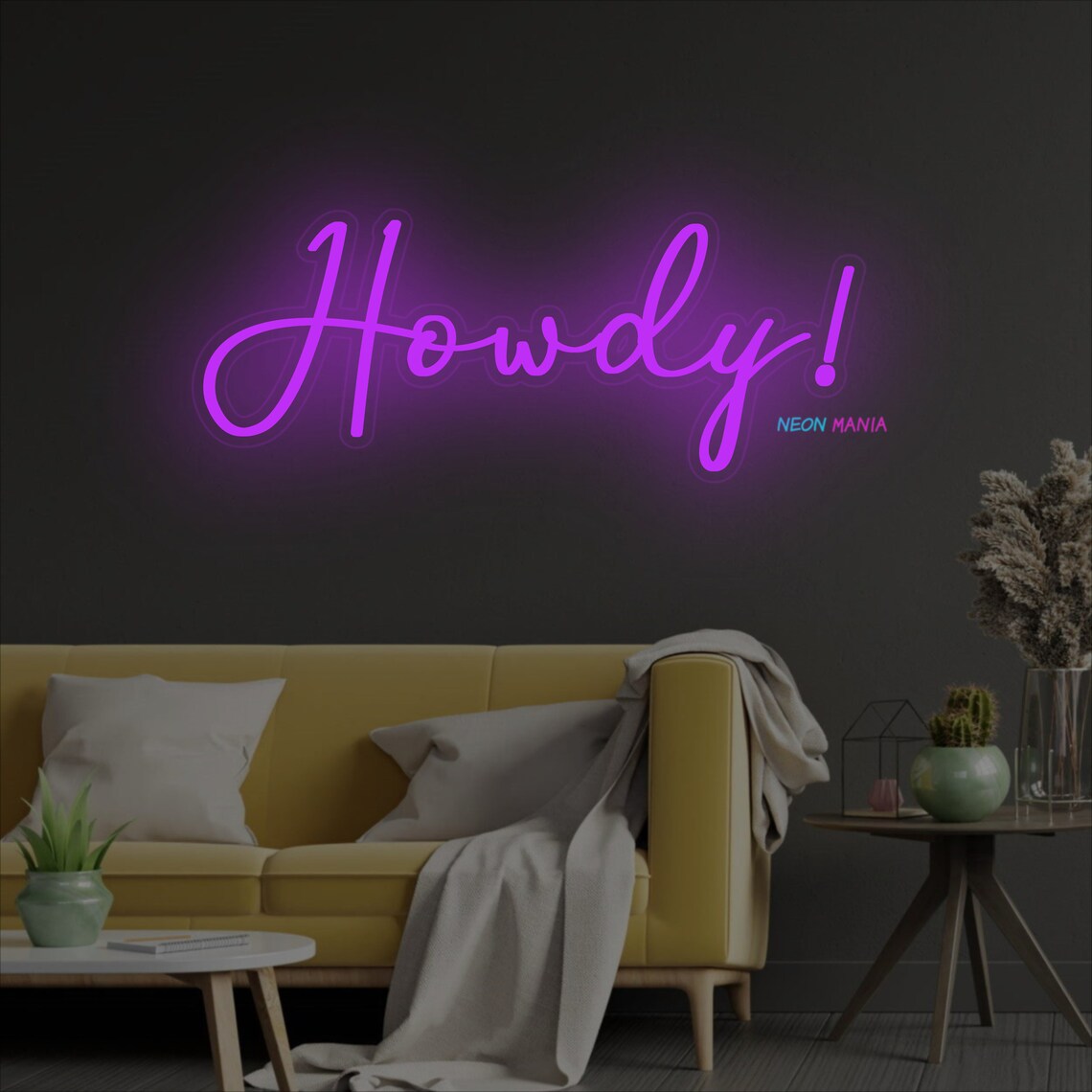 Howdy Neon Sign Hello Sign Western Led Sign North American - Etsy