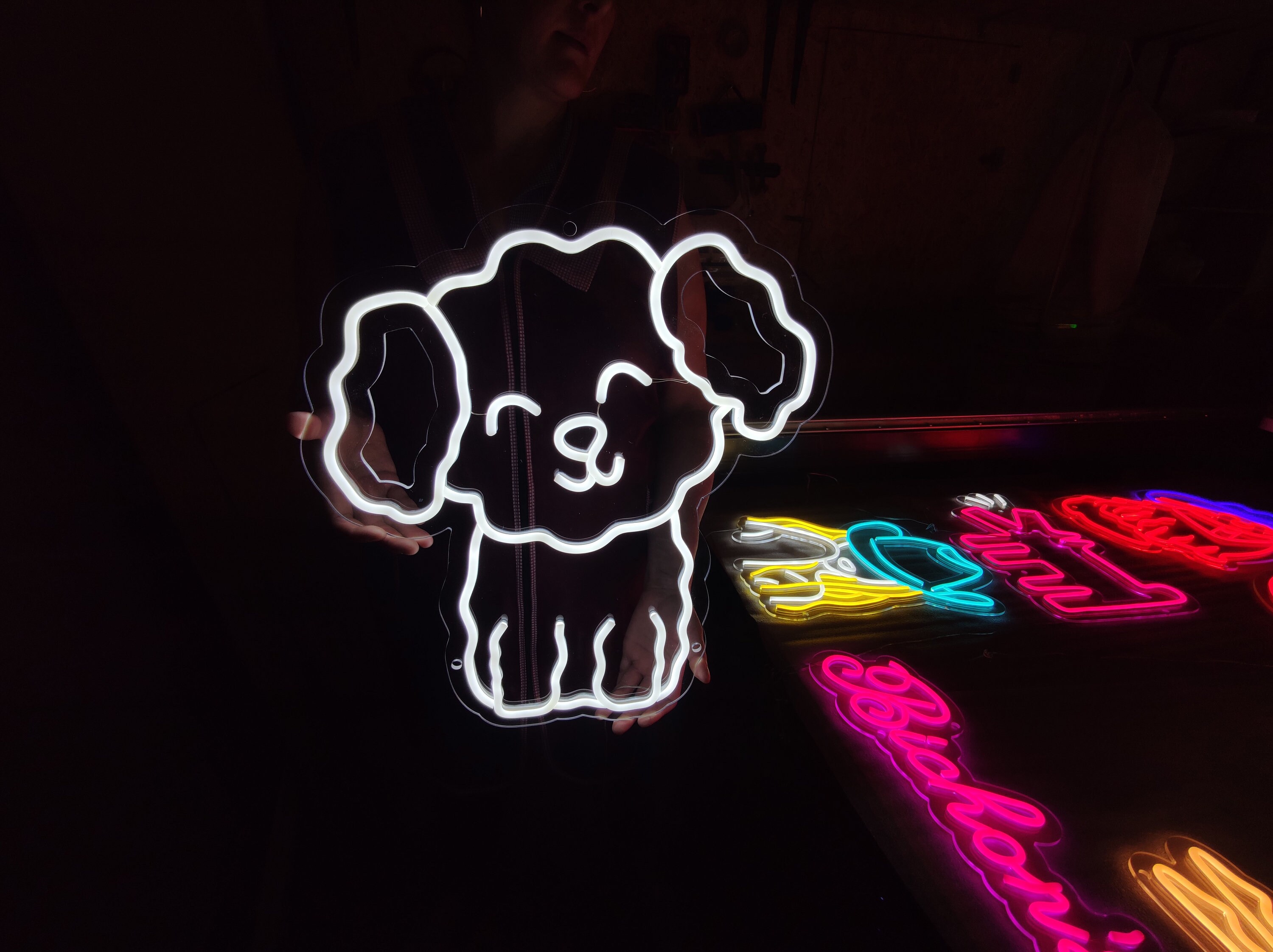 Bichon Frise Neon Sign, Dog Led Sign, Bichon Frise Light Sign, Pet Shop ...