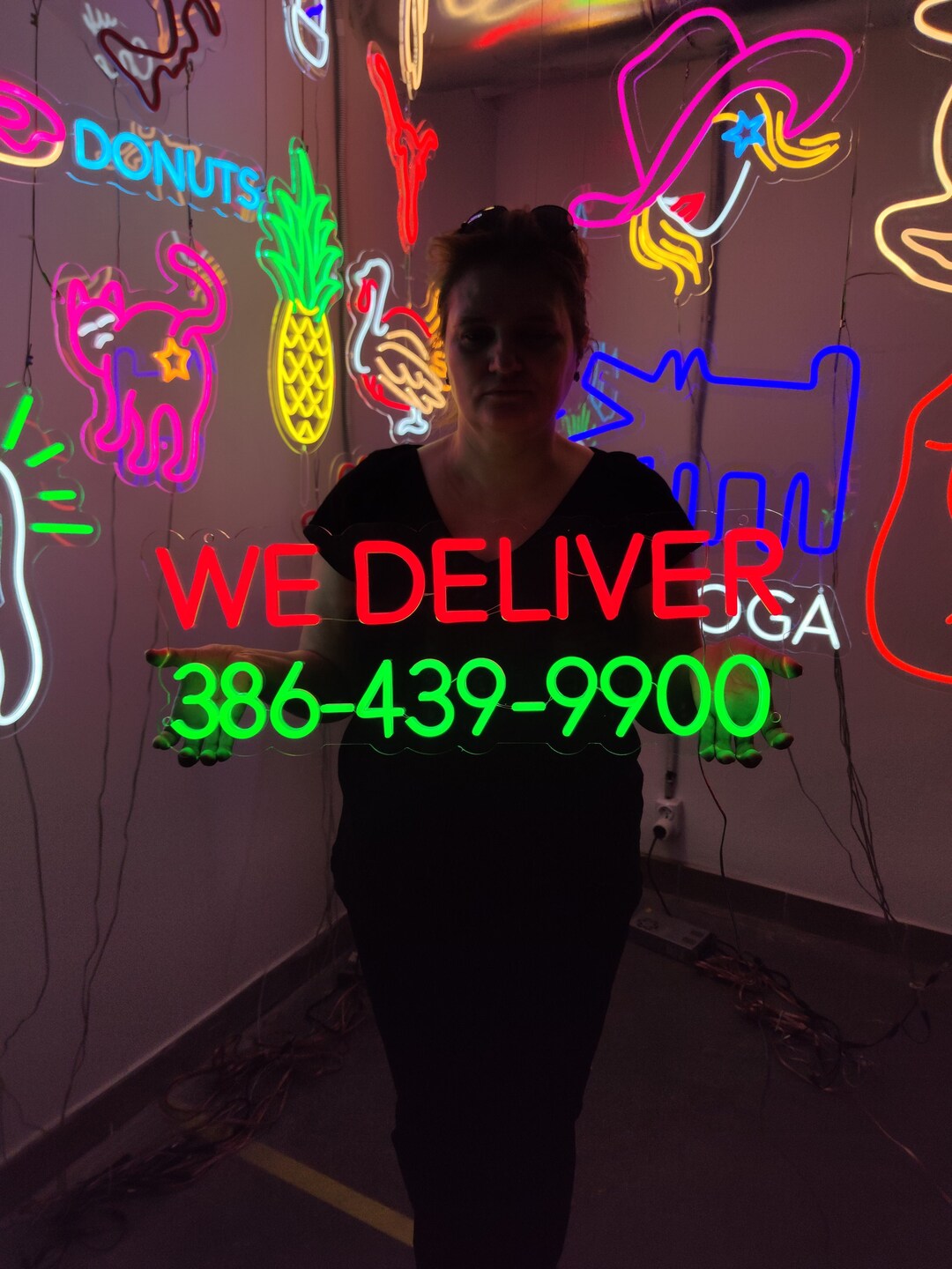 Custom Delivery Neon Sign, Fast Delivery Led Light, We Deliver Neon ...