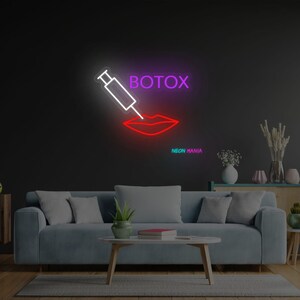 Botox Neon Sign, Lip Flip Led Sign, Custom Beauty Salon Sign, Cosmetics ...