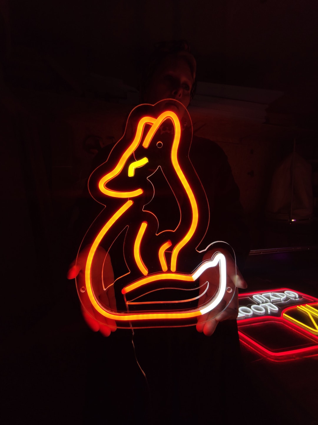 Fox Neon Sign Fox Light up Sign Animal Led Light Animal - Etsy