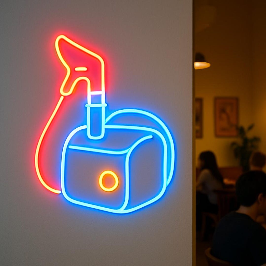 Inhaler With Steam Neon Sign. Hospital Light. Polyclinic Led Sign. Gift ...