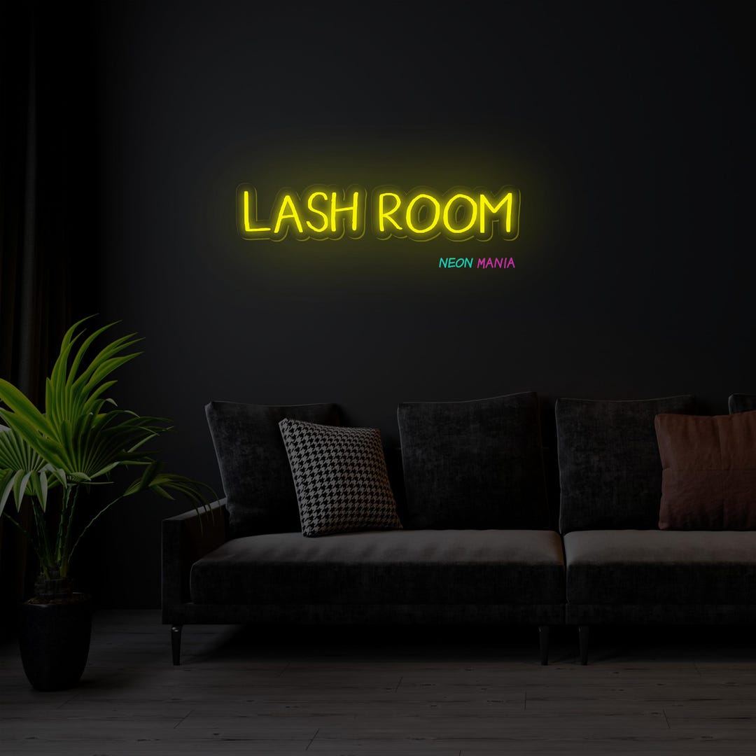 Lash Room LED Neon Sign. Beauty Salon Wall Decor. Eyelash Extension ...