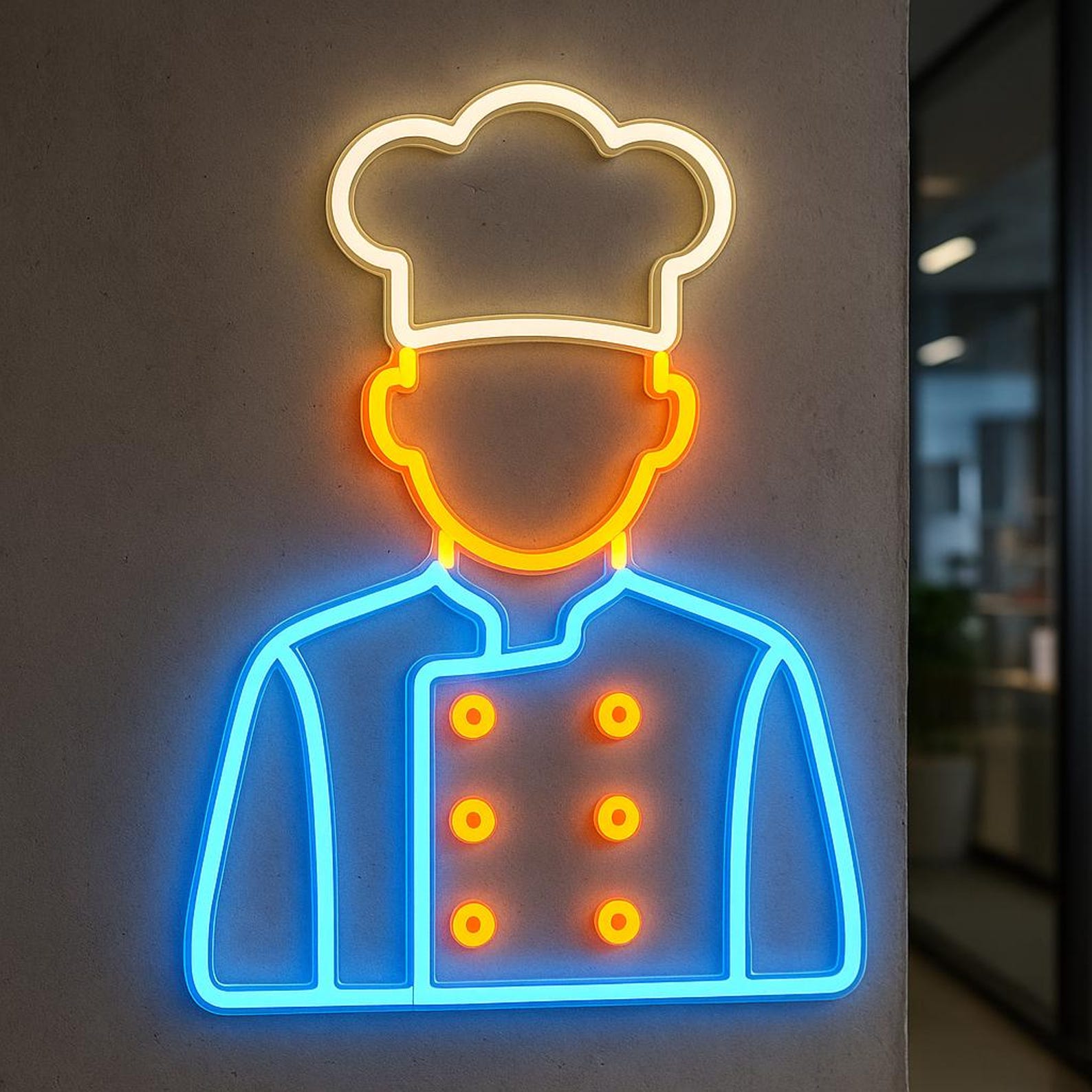 Cooking Neon Sign. Gastronomy Led Sign. Gift Idea for Chef. Profession ...