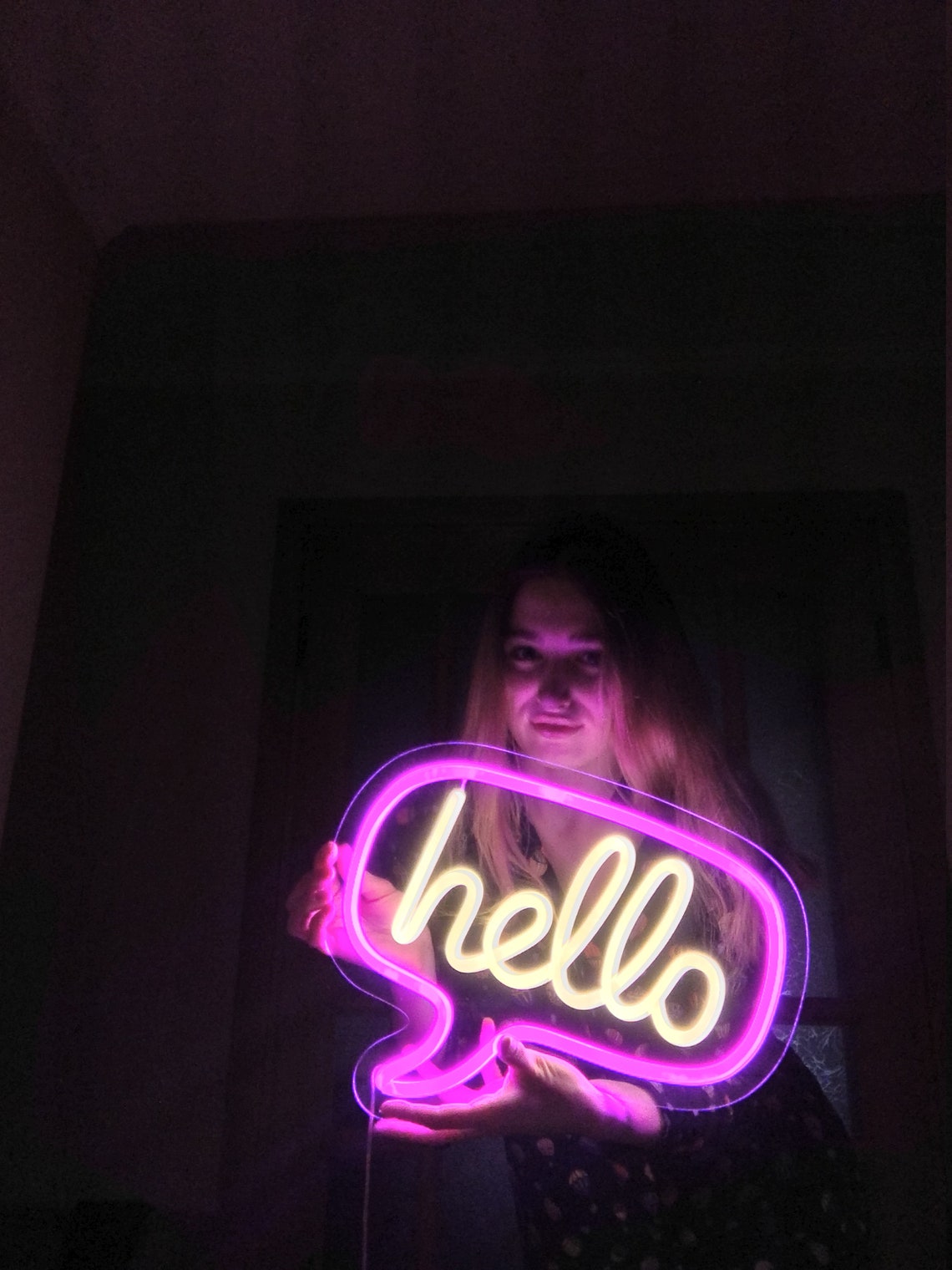 Hello neon sign neon sign custom neon sign neon sign | Etsy