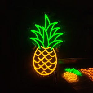 Fruit Neon Sign Pineapple Neon Sign Ananas Light Sign - Etsy