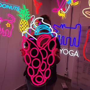 Bubble Waffle Neon Sign, Hong Kong Street Food Led Sign, Puffle Waffles ...