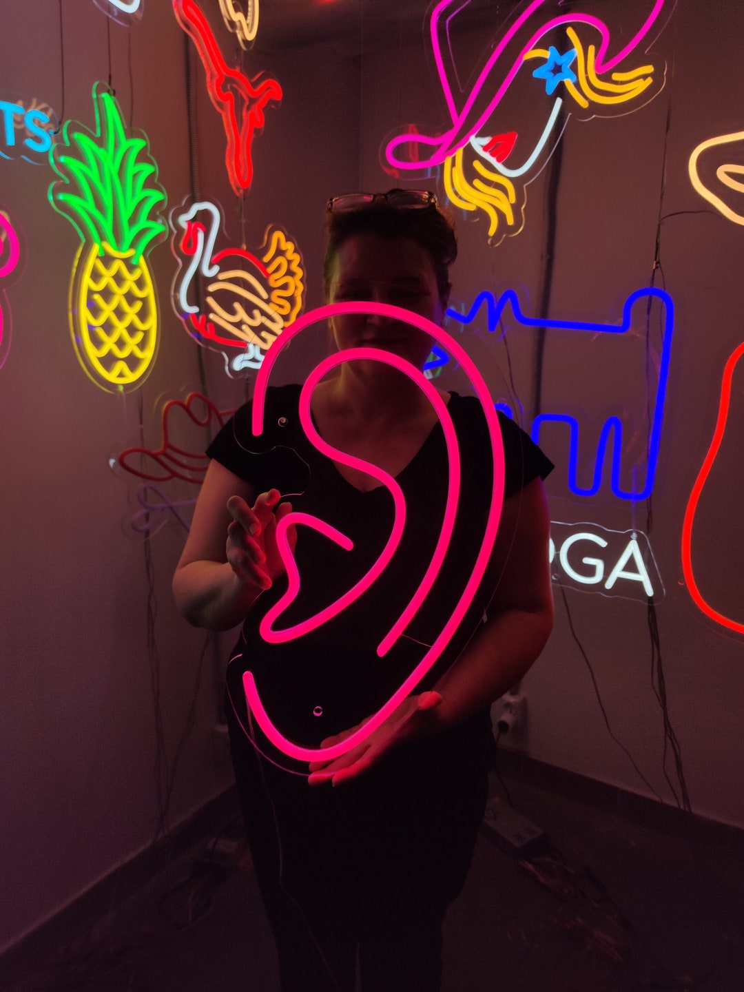 Ear Neon Sign, Human Ear Led Light, Ear Led Neon Sign, Custom Human ...