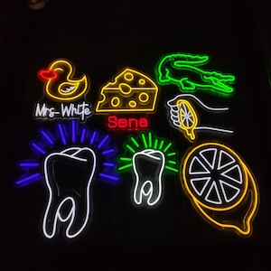 Cheese Neon Sign, Piece of Cheese Led Light, Food Neon Lights, Dairy ...