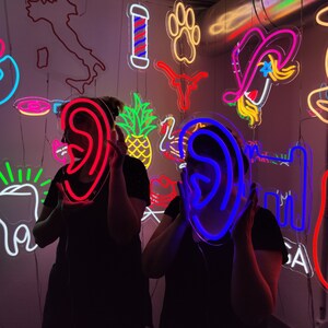 Ear Neon Sign, Human Ear Led Light, Ear Led Neon Sign, Custom Human ...