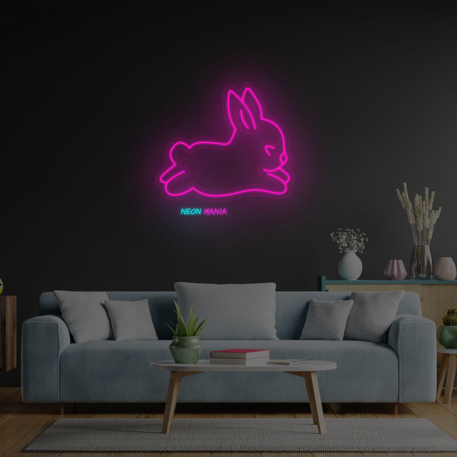 Bunny Neon Sign Rabbit Neon Light Easter Bunny Led Light - Etsy