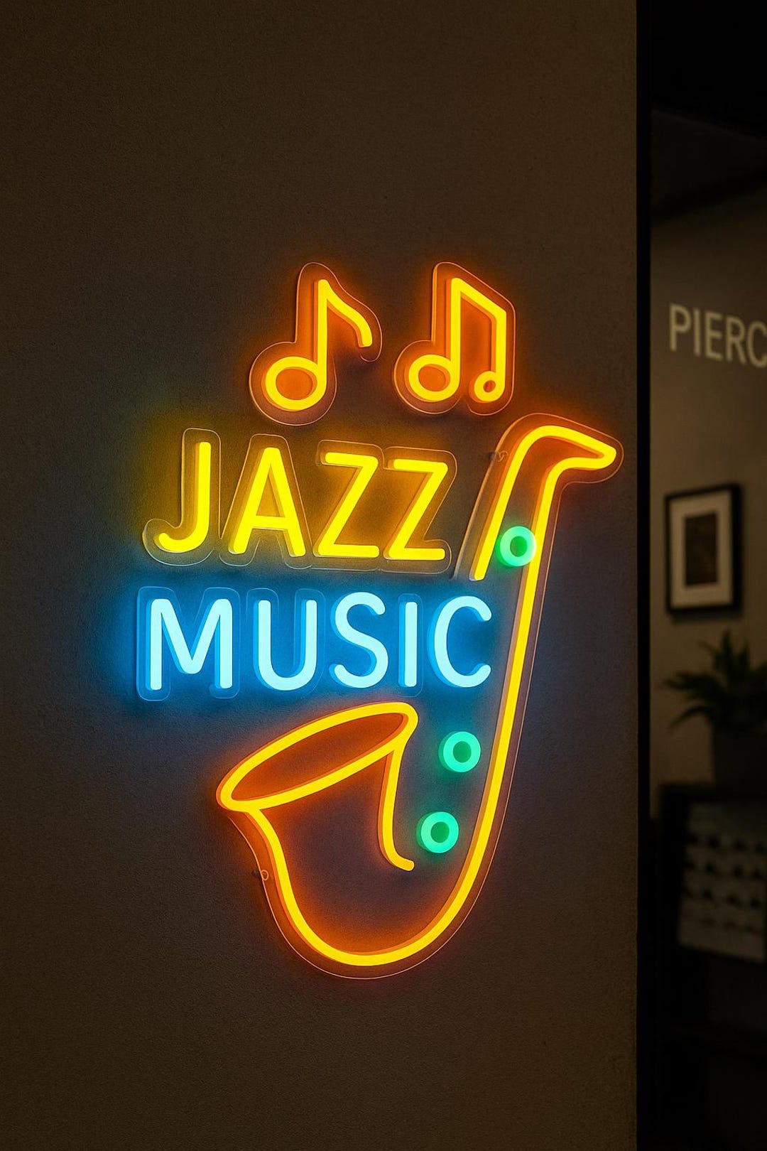 Jazz Music Neon Sign, Saxophone Led Sign, Wind Instrument Led Light ...