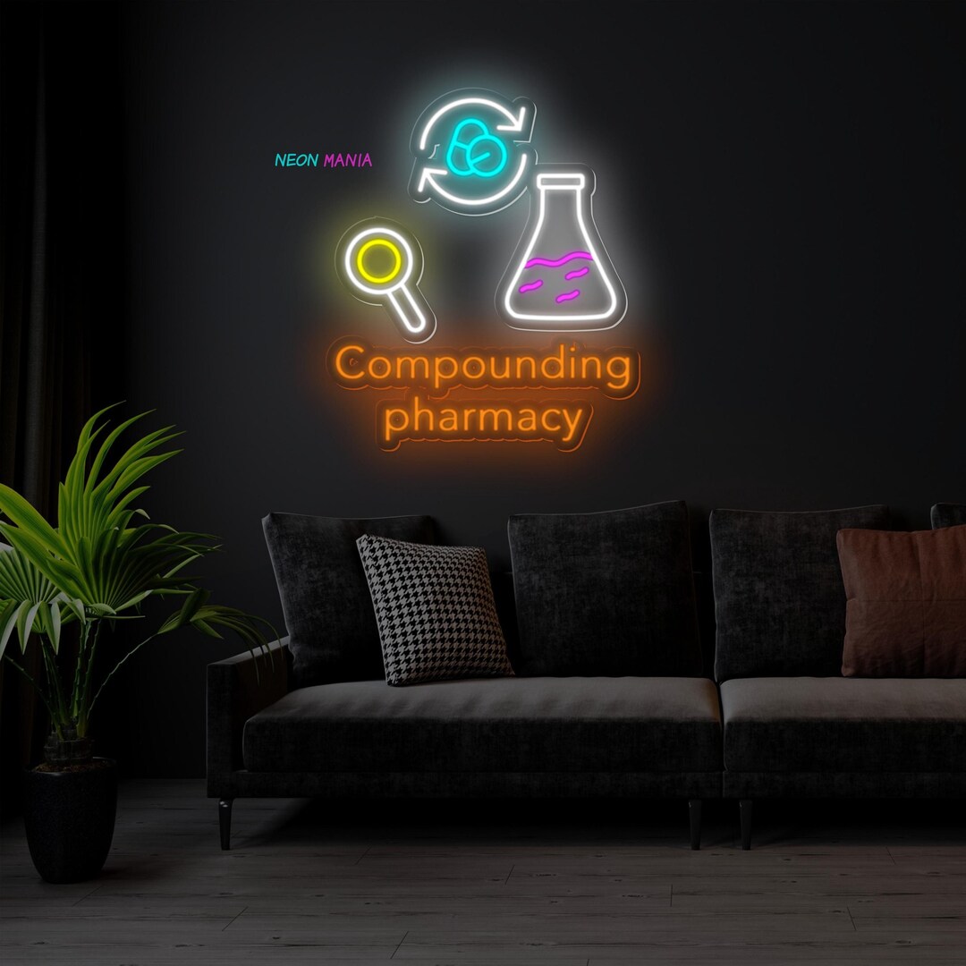 Custom LED Neon Sign for Compounding Pharmacy - Personalized Pharmacy ...