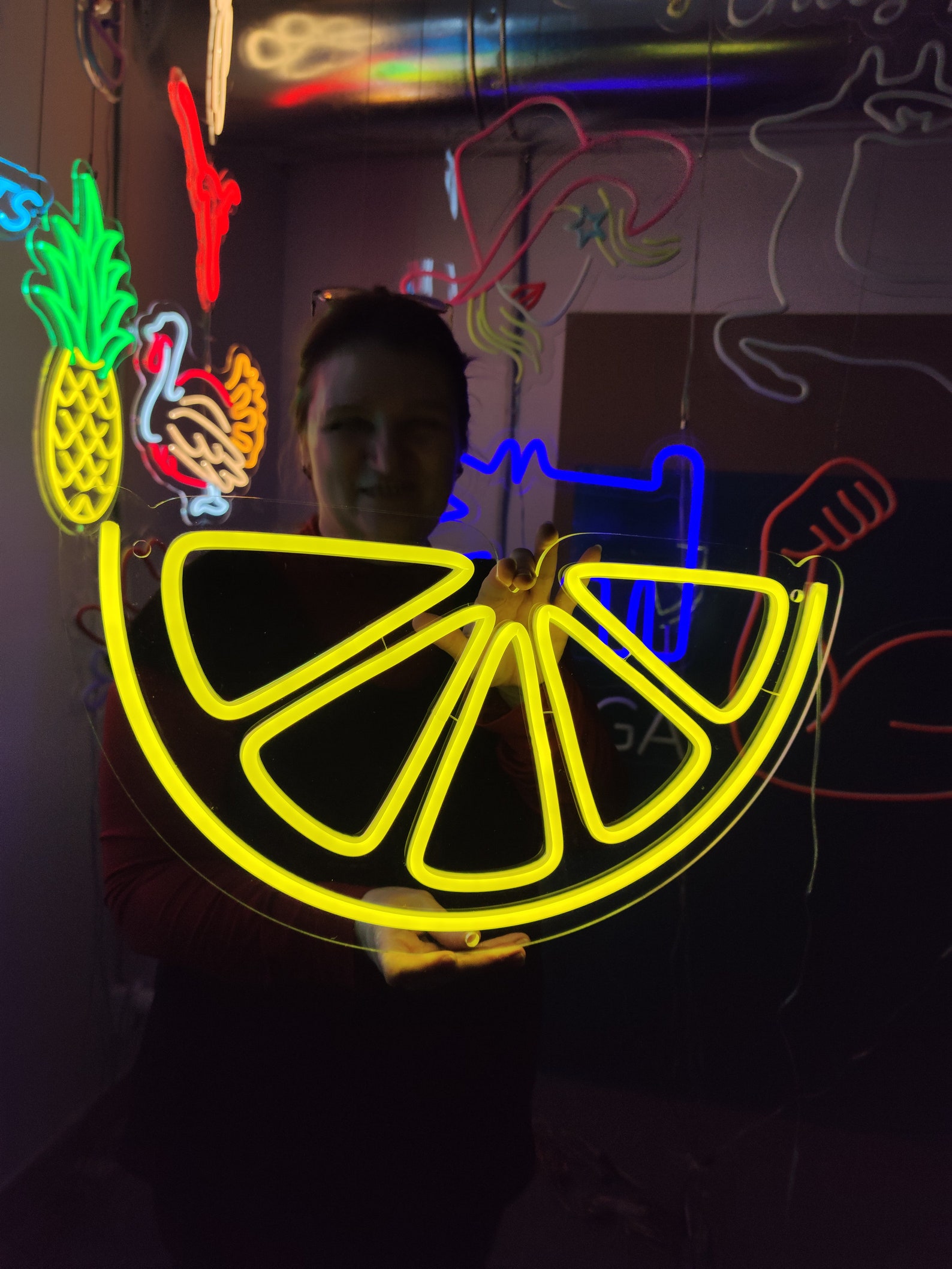 Orange Neon Sign, Lemon Led Sign, Tangerine Neon Light, Custom Fruit ...