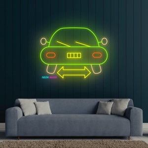 Wheel Alignment Sign, Custom Car Led Light up for Garage, Car Service ...