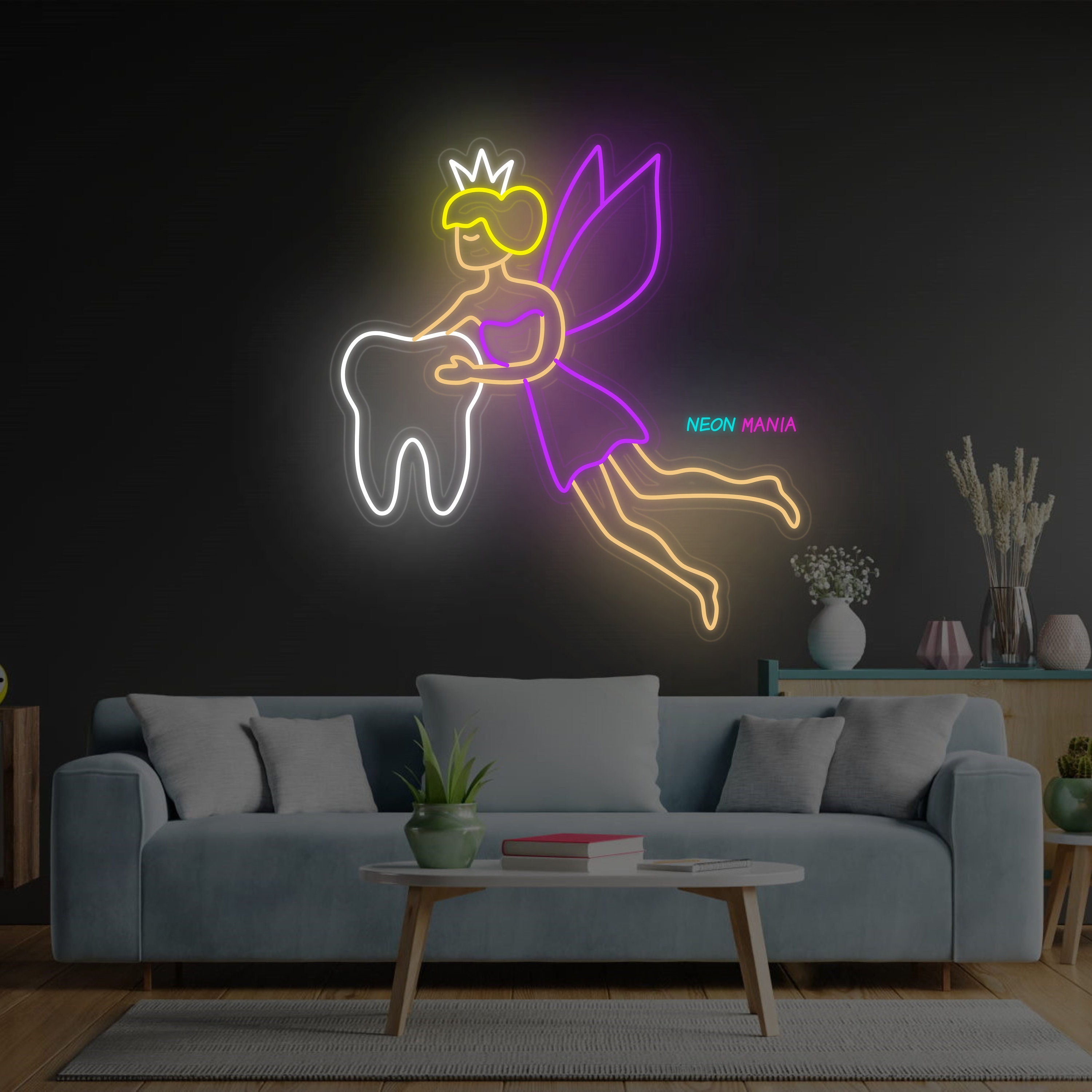 Neon Fairy Wallpaper