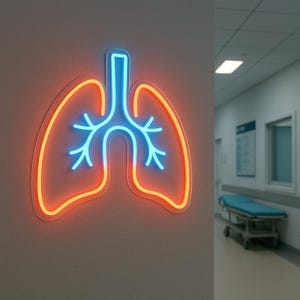 Lungs Neon Sign. Human Lungs Led Sign. Human Organ Decor Led Light ...