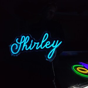 Shirley Name Neon Sign, Shirley Led Neon Sign, Custom Name Neon Sign ...