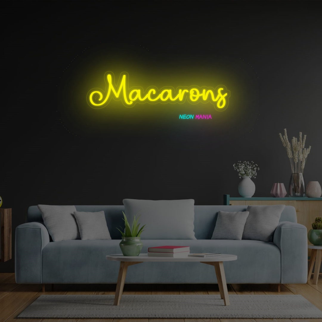 Macarons Neon Sign: Light up Your Sweet Shop. Bakery Decor - Etsy