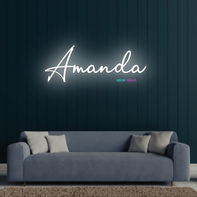Amanda Name Neon Sign, Amanda Led Neon Sign, Custom Name Neon Sign ...
