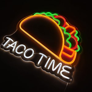 Taco Neon Sign, Tacos Led Light, Mexican Neon Lights, Mexican Food Led ...